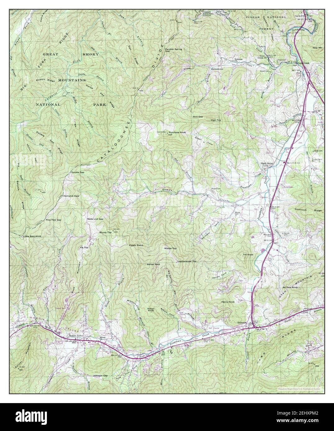 Dellwood, North Carolina, map 1997, 1:24000, United States of America ...