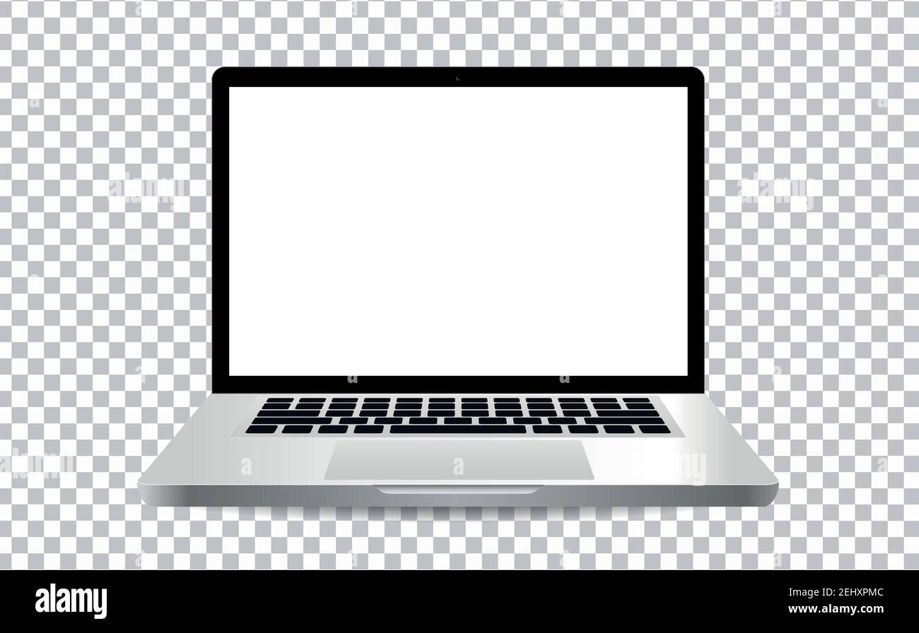 Laptop screen transparent background Stock Vector Images - Alamy