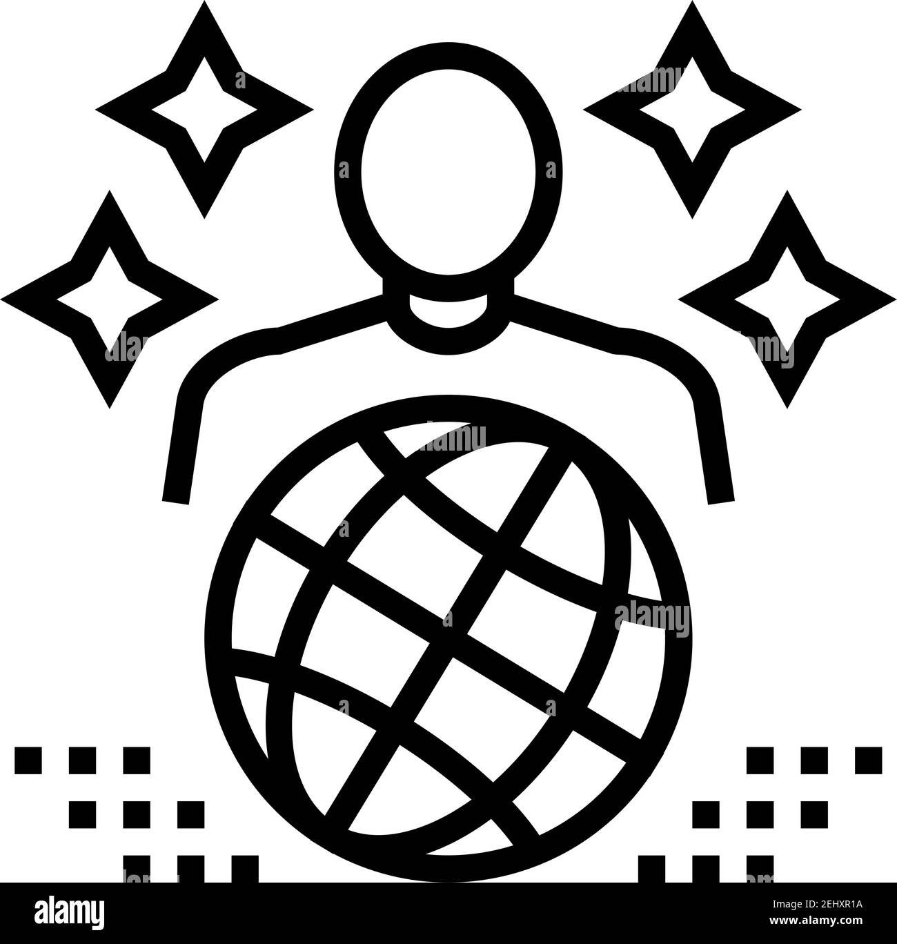 world expert line icon vector illustration Stock Vector Image & Art - Alamy