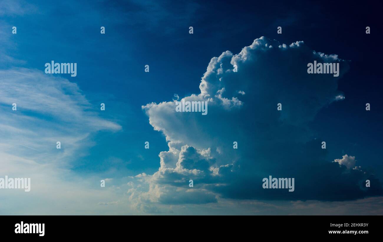 Beautiful cloudy sky background Stock Photo - Alamy
