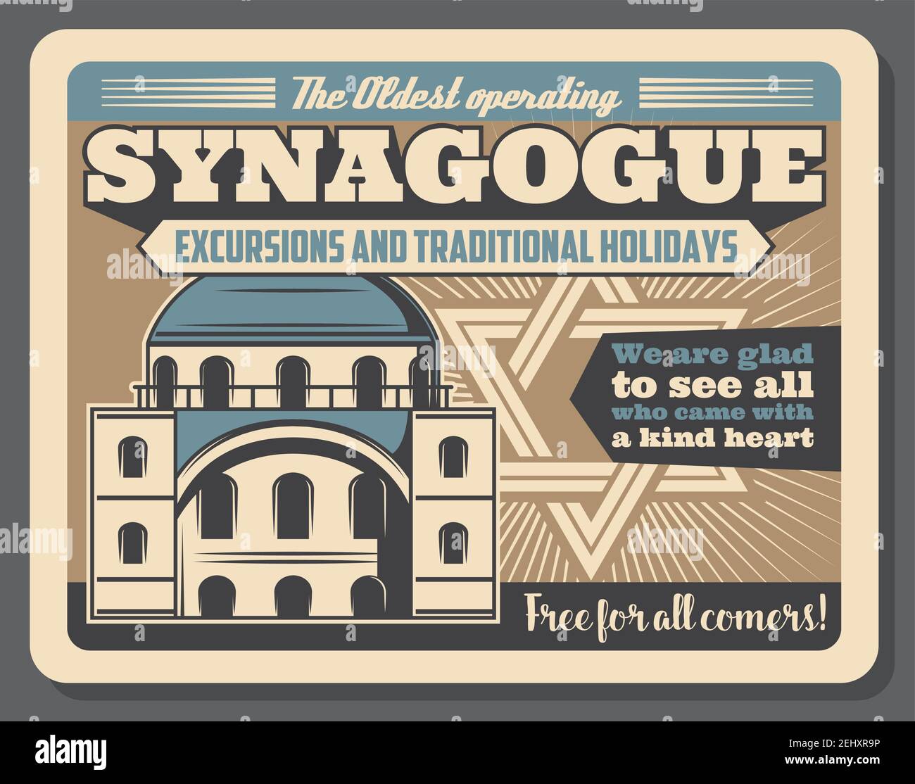 Jewish culture and synagogue visit for excursion or traditional Judaic ...
