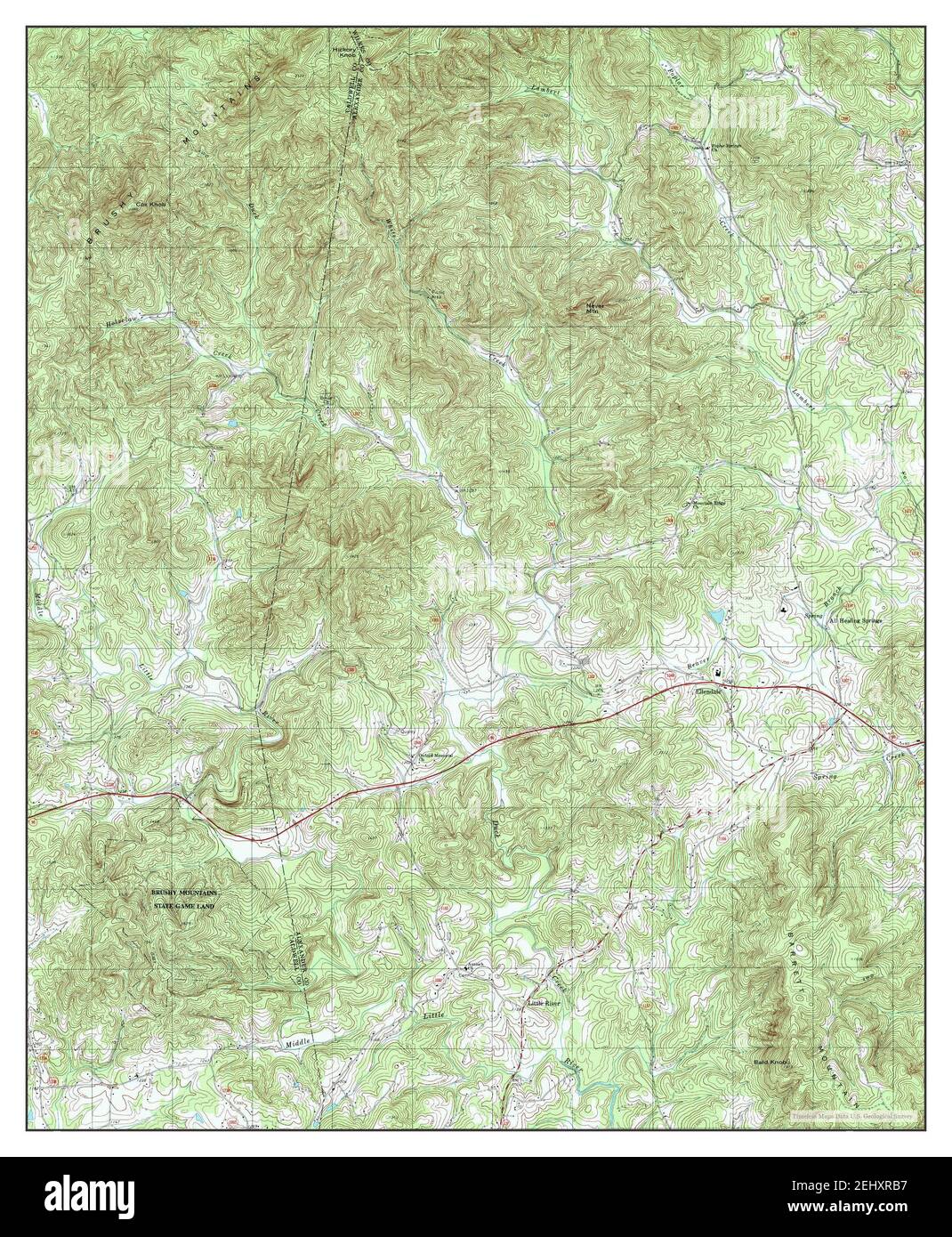 Ellendale, North Carolina, map 1997, 1:24000, United States of America ...