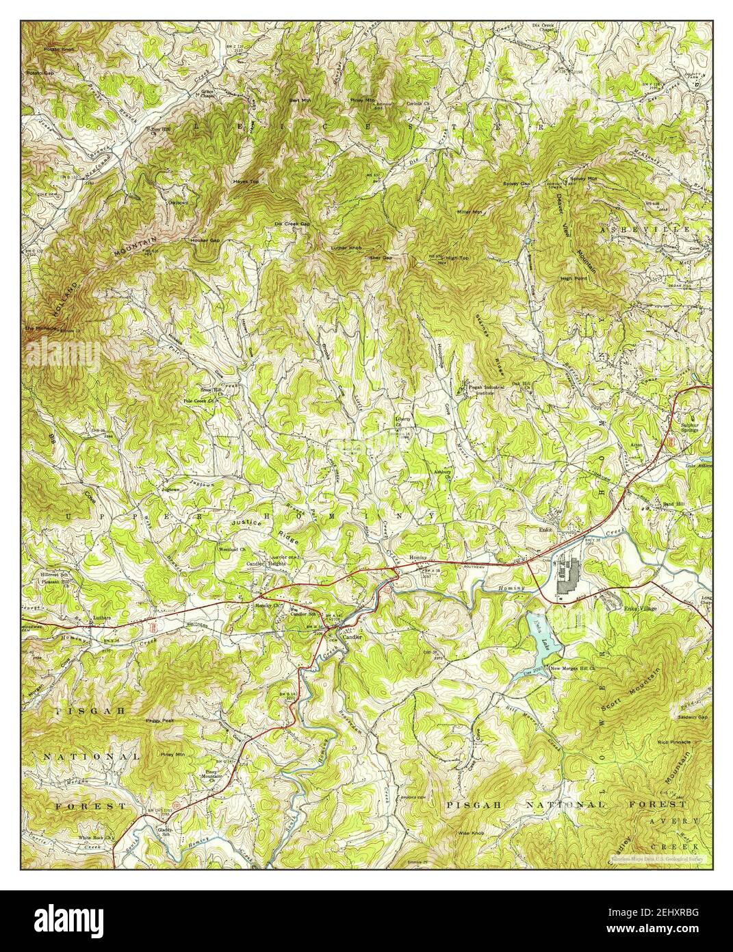 Enka, North Carolina, map 1941, 1:24000, United States of America by ...