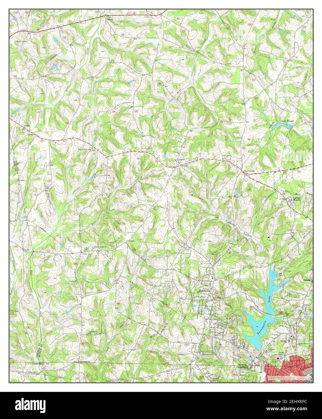 Enochville, North Carolina, map 1970, 1:24000, United States of America ...