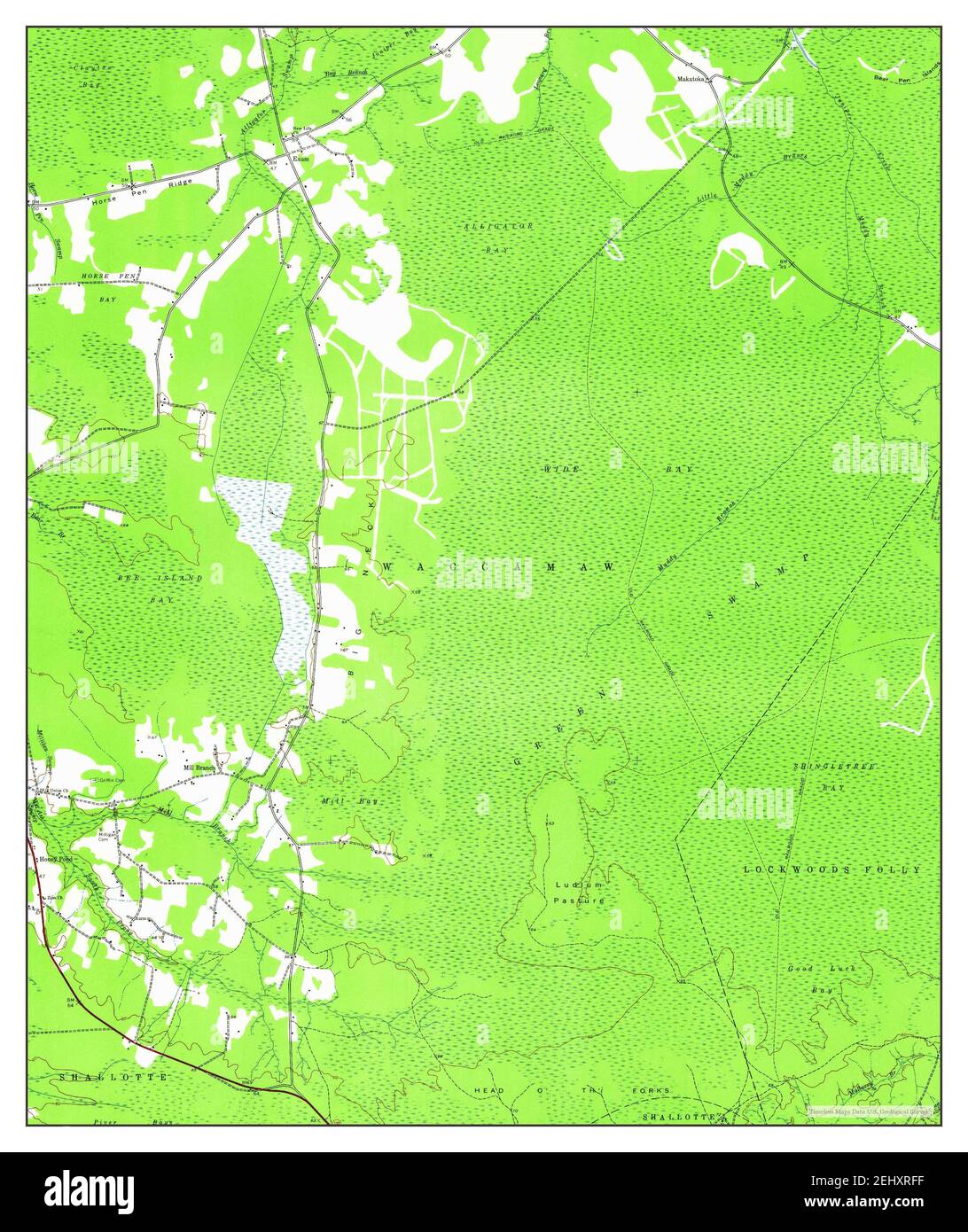 Exum, North Carolina, map 1943, 1:24000, United States of America by ...