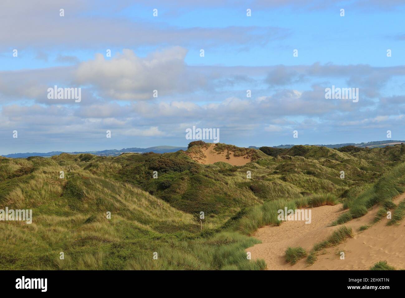 Shot from deep within Saunton sand dunes Stock Photo - Alamy