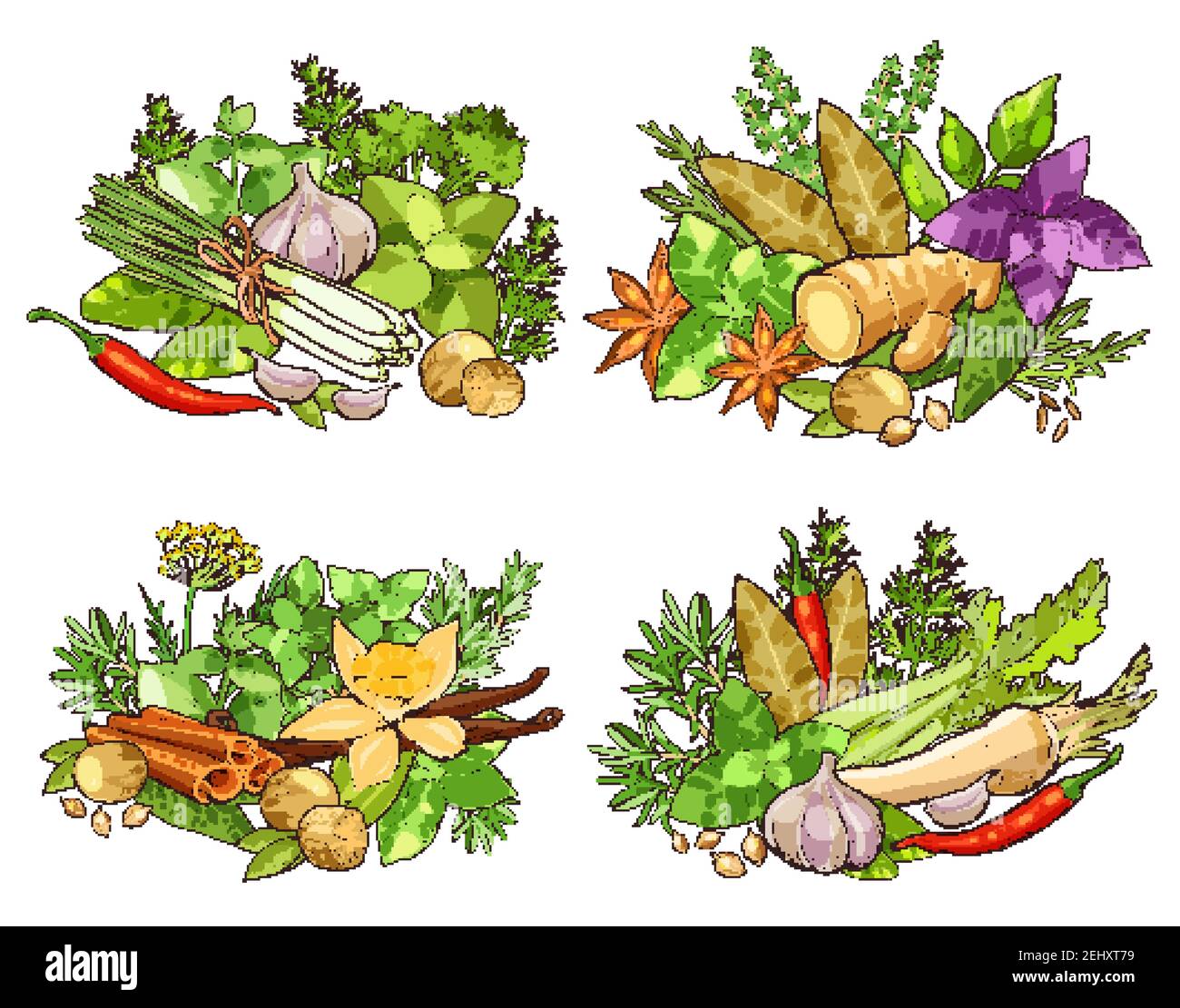 Spices And Herbs Clipart