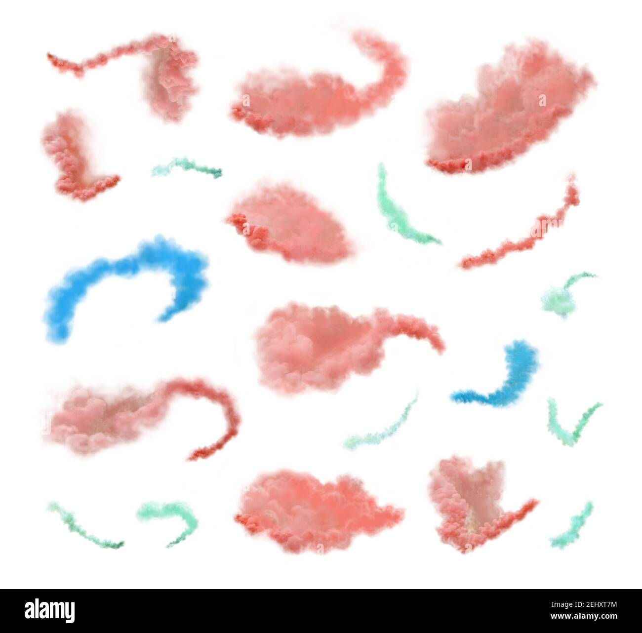 Swirling backdrop of elements Cut Out Stock Images & Pictures - Alamy