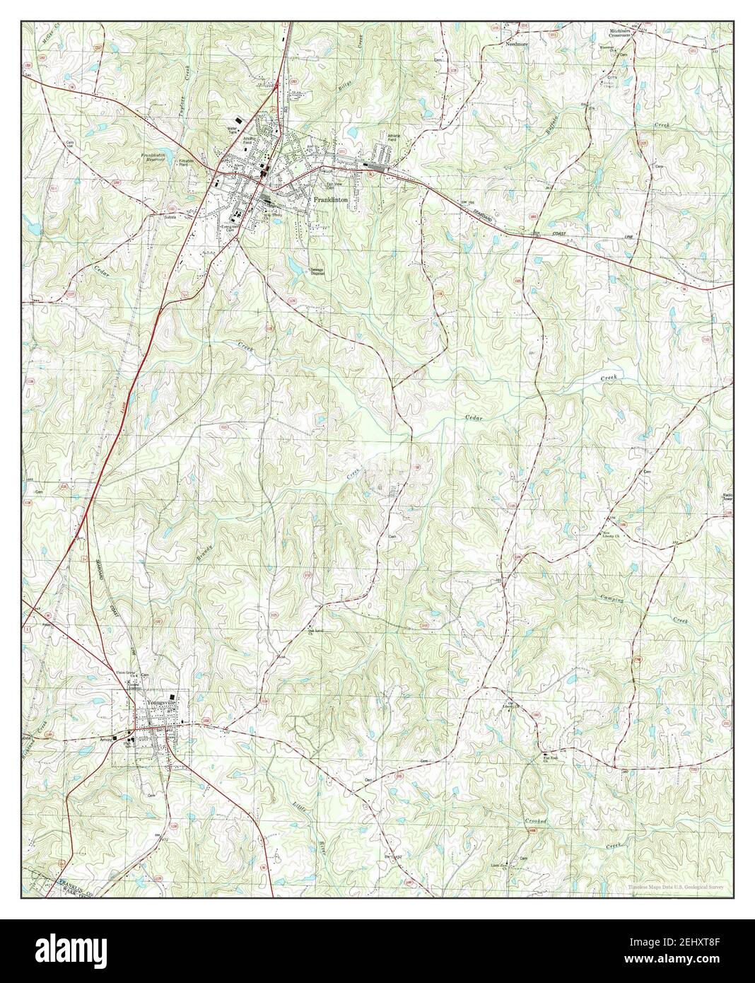 Map of franklinton hi-res stock photography and images - Alamy