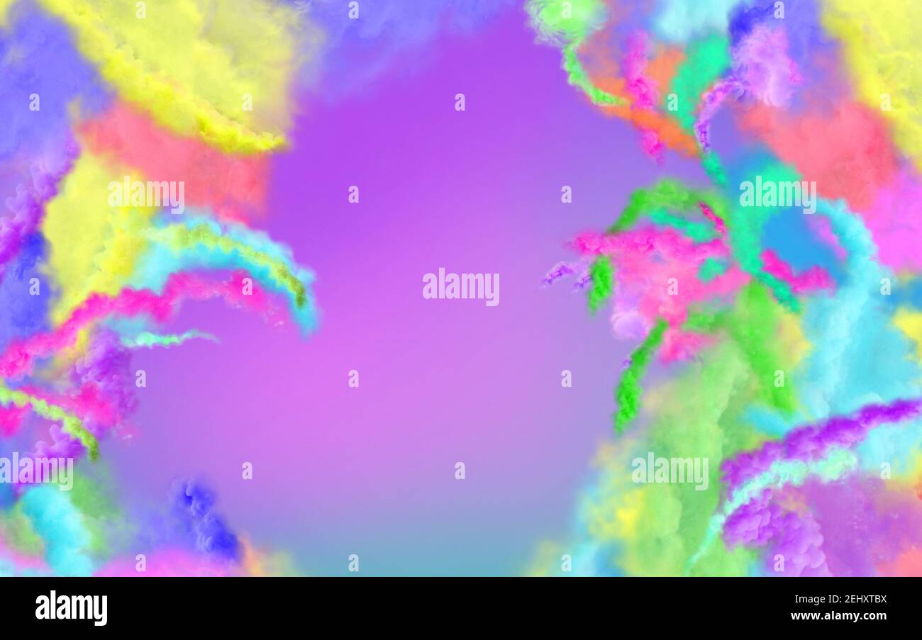 Fire smoke design. Explosion of colored smoke background. Colorful ...