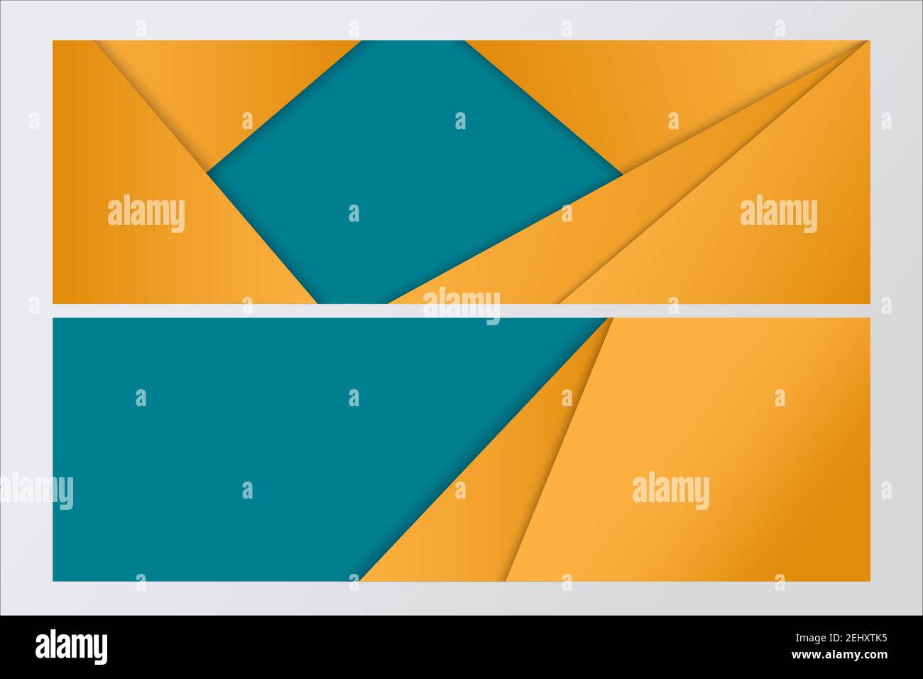 Vector abstract design web banner template. Modern design, vector ...