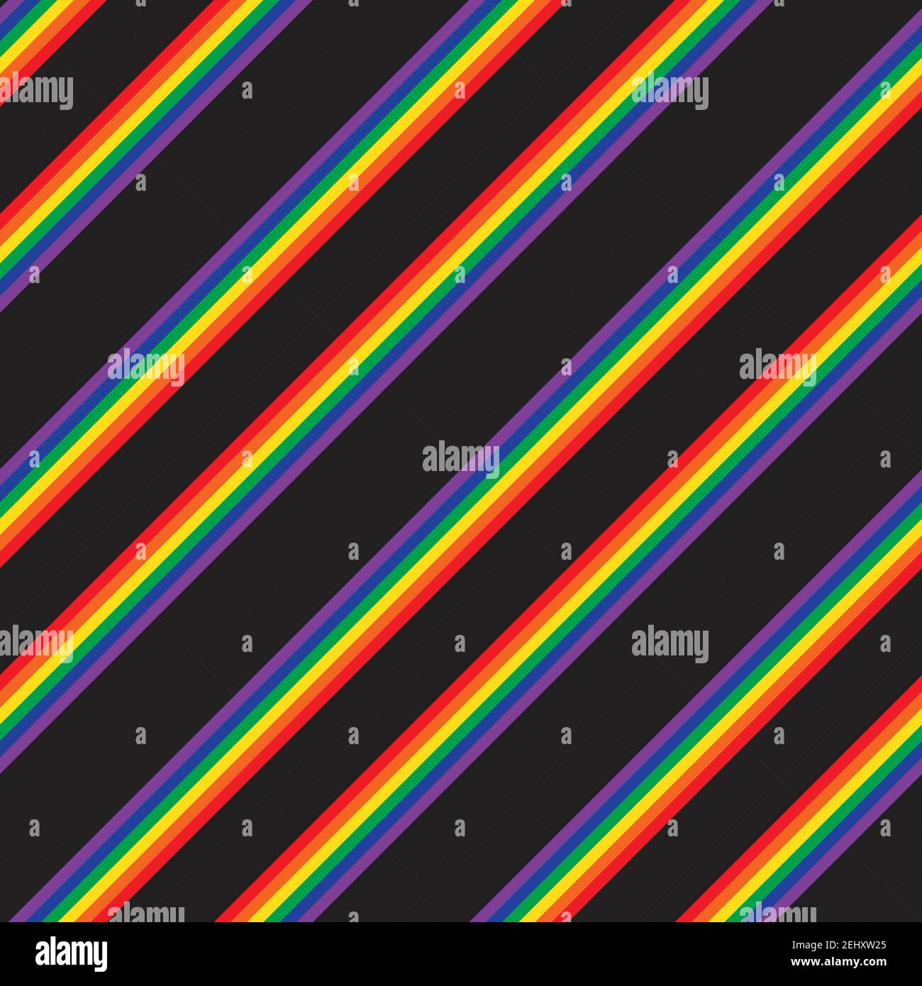 Rainbow diagonal striped seamless pattern background suitable for ...