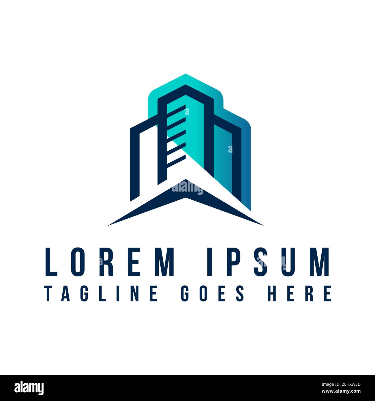 Modern creative idea of building logo design vector illustration Stock ...