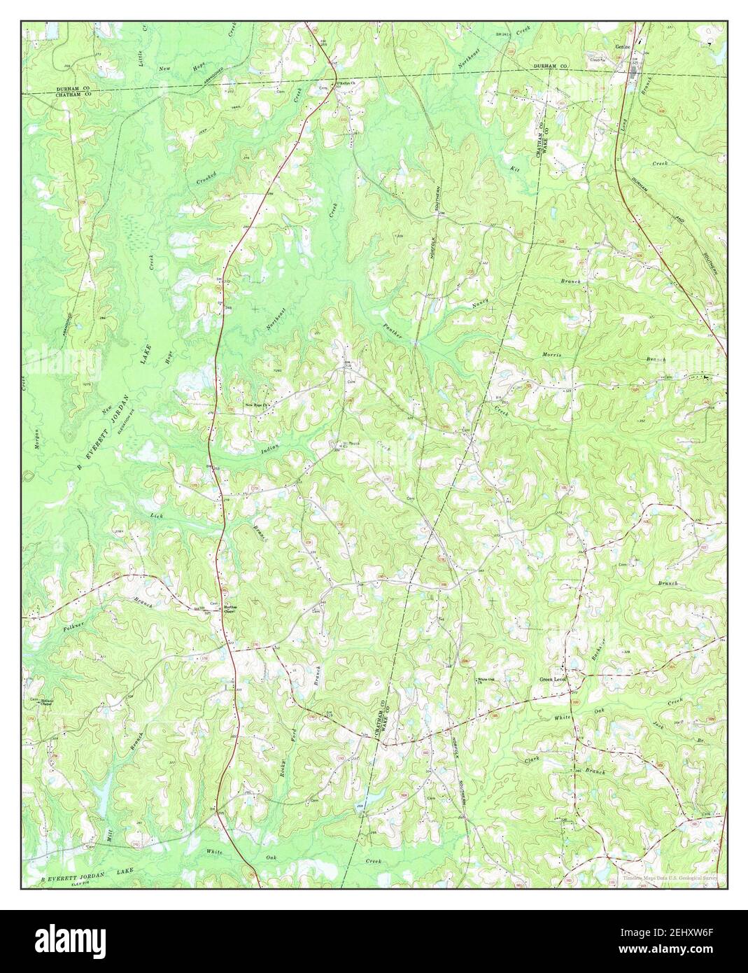 Green Level, North Carolina, map 1973, 1:24000, United States of ...