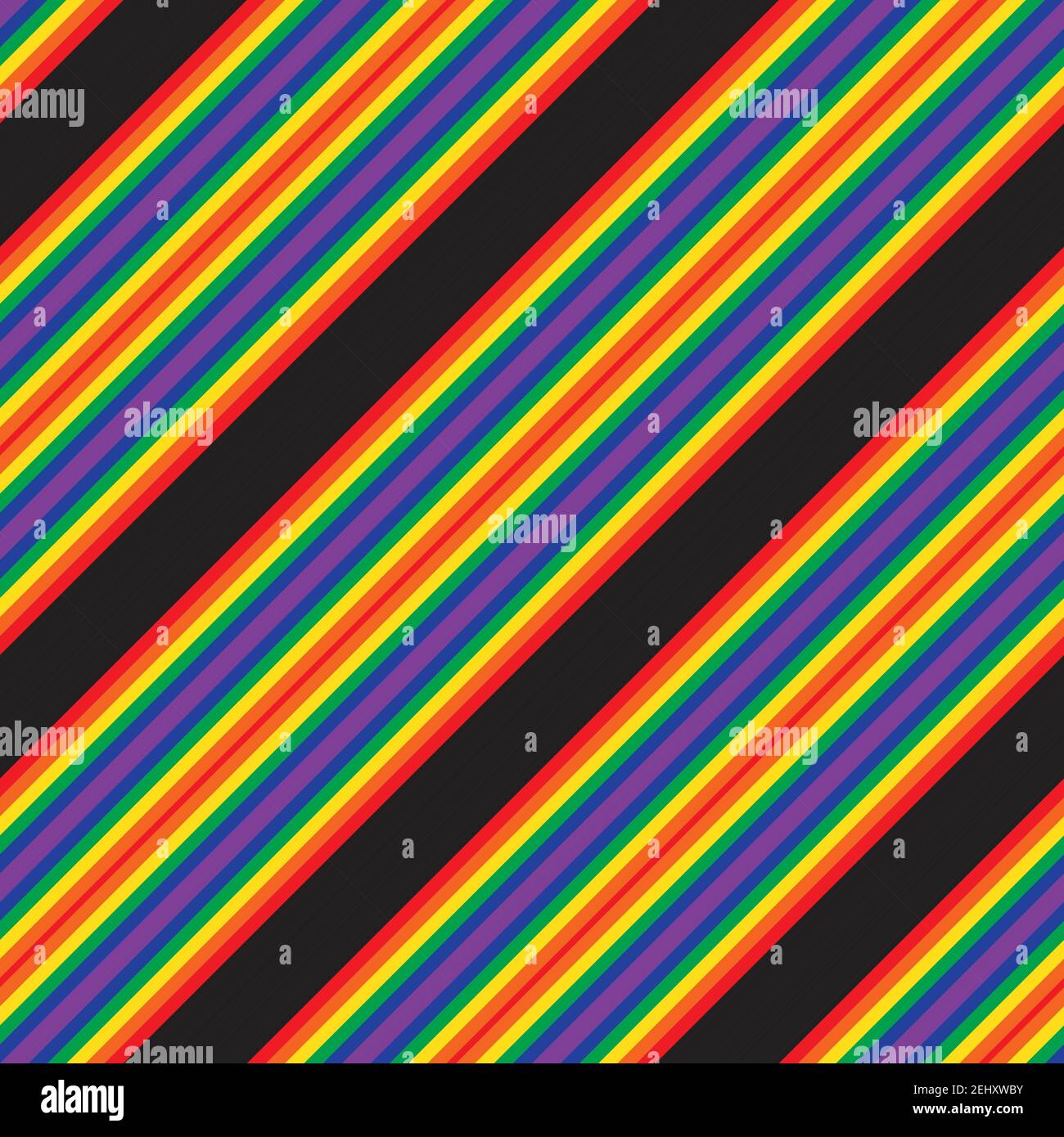 Rainbow diagonal striped seamless pattern background suitable for ...