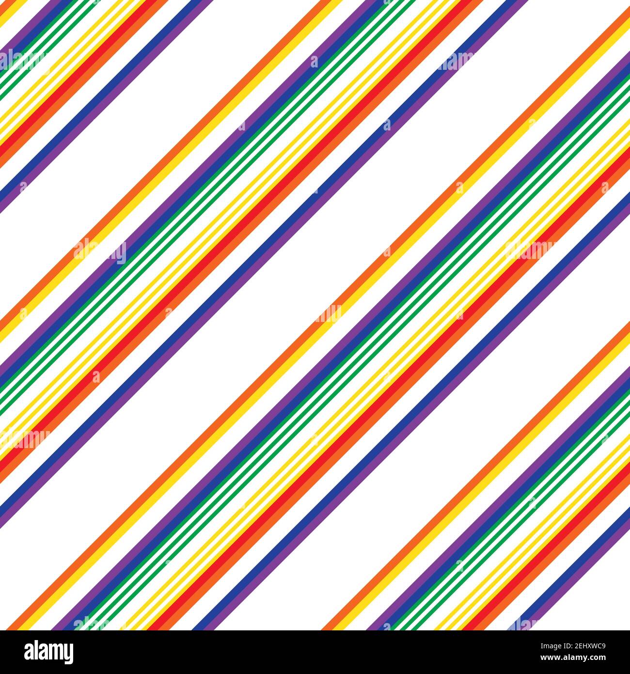 Rainbow diagonal striped seamless pattern background suitable for ...