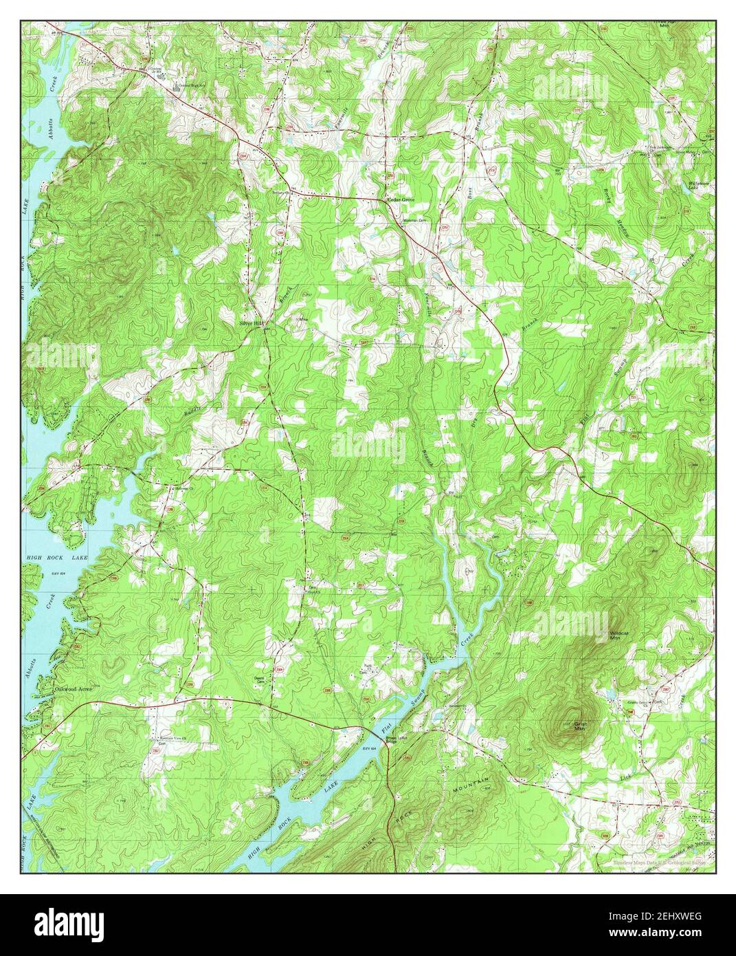 North carolina mountain map hi-res stock photography and images - Alamy