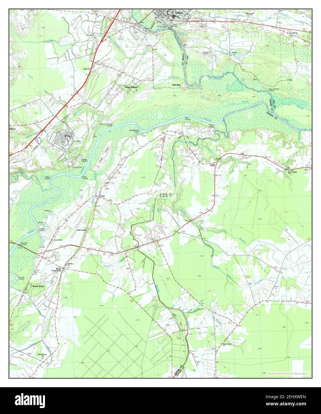 Grifton, North Carolina, map 1983, 1:24000, United States of America by ...