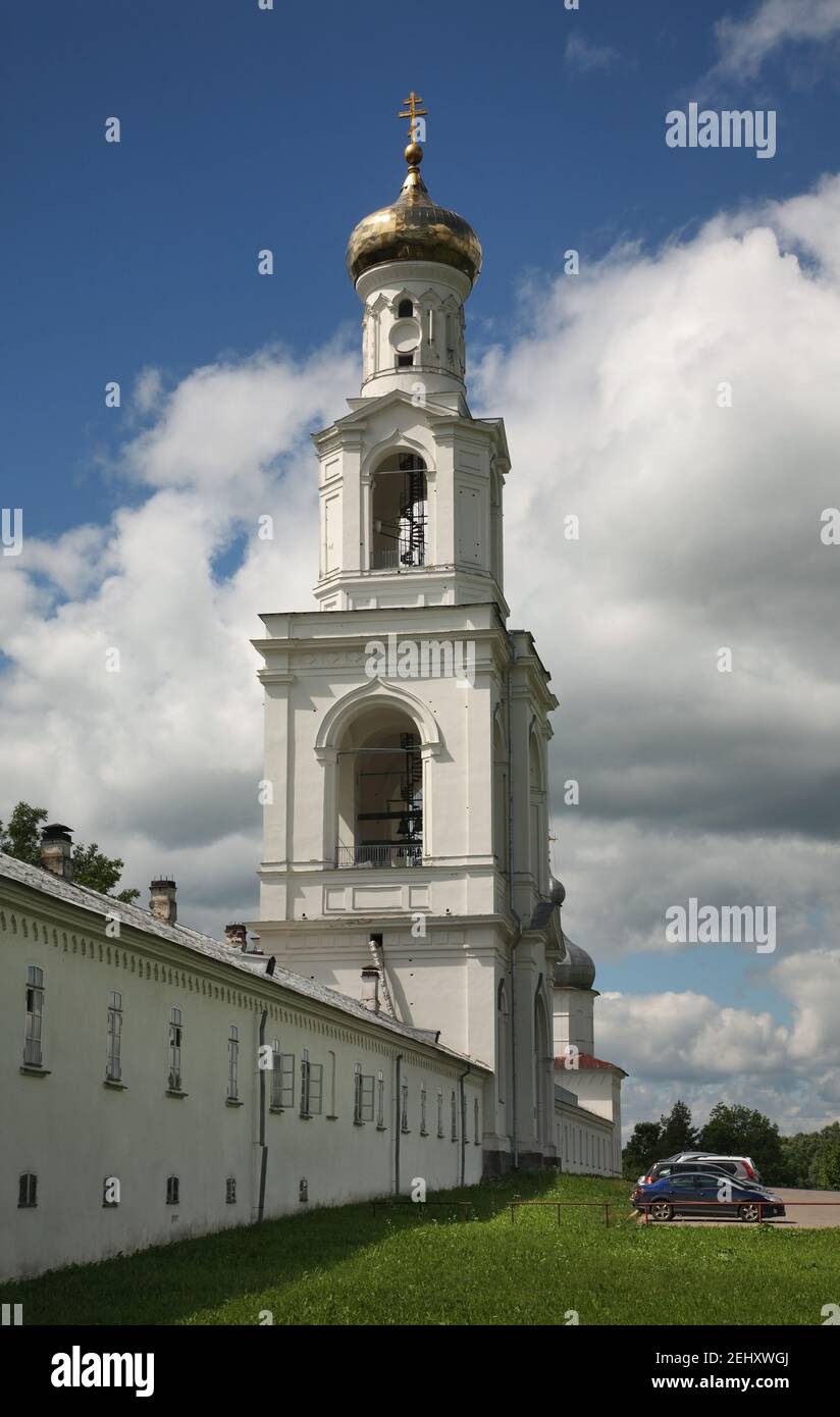 St. George's (Yuriev) Monastery in Novgorod the Great. Russia Stock ...