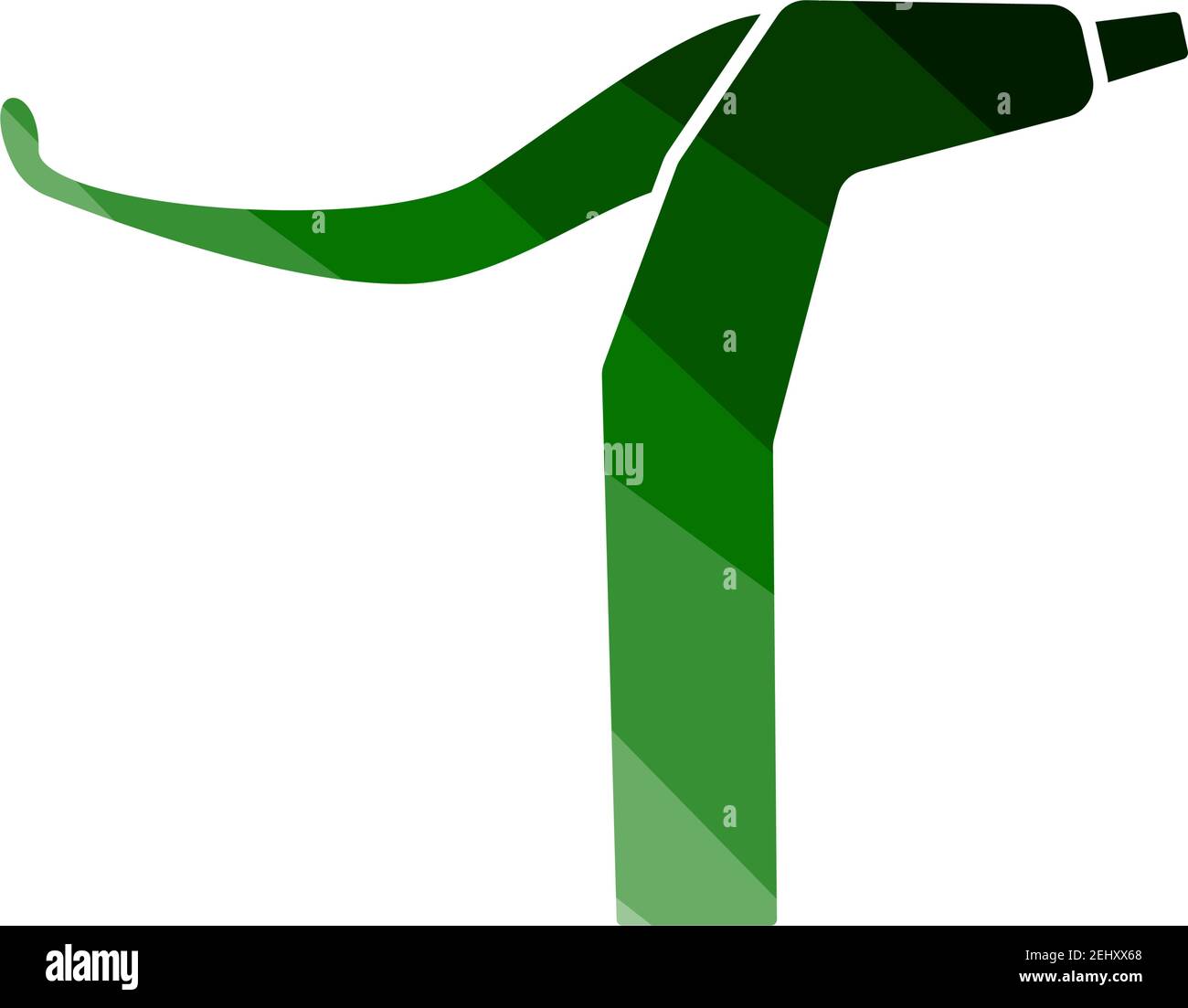 Bike HandleBar Brake Icon. Flat Color Ladder Design. Vector ...