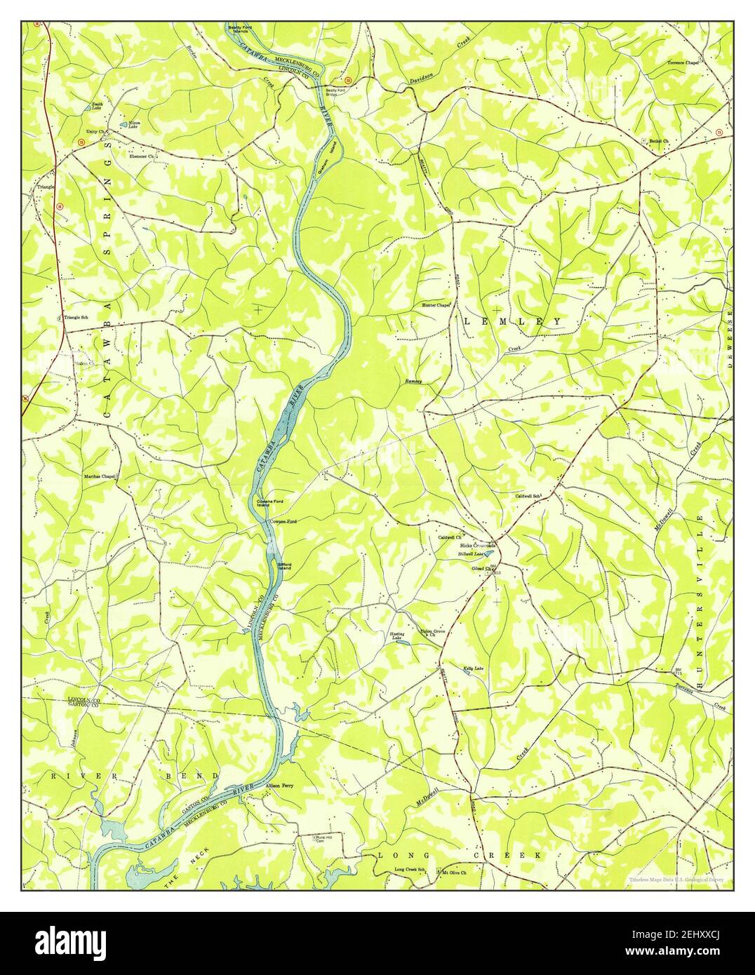 Hicks Crossroads, North Carolina, map 1949, 1:24000, United States of ...