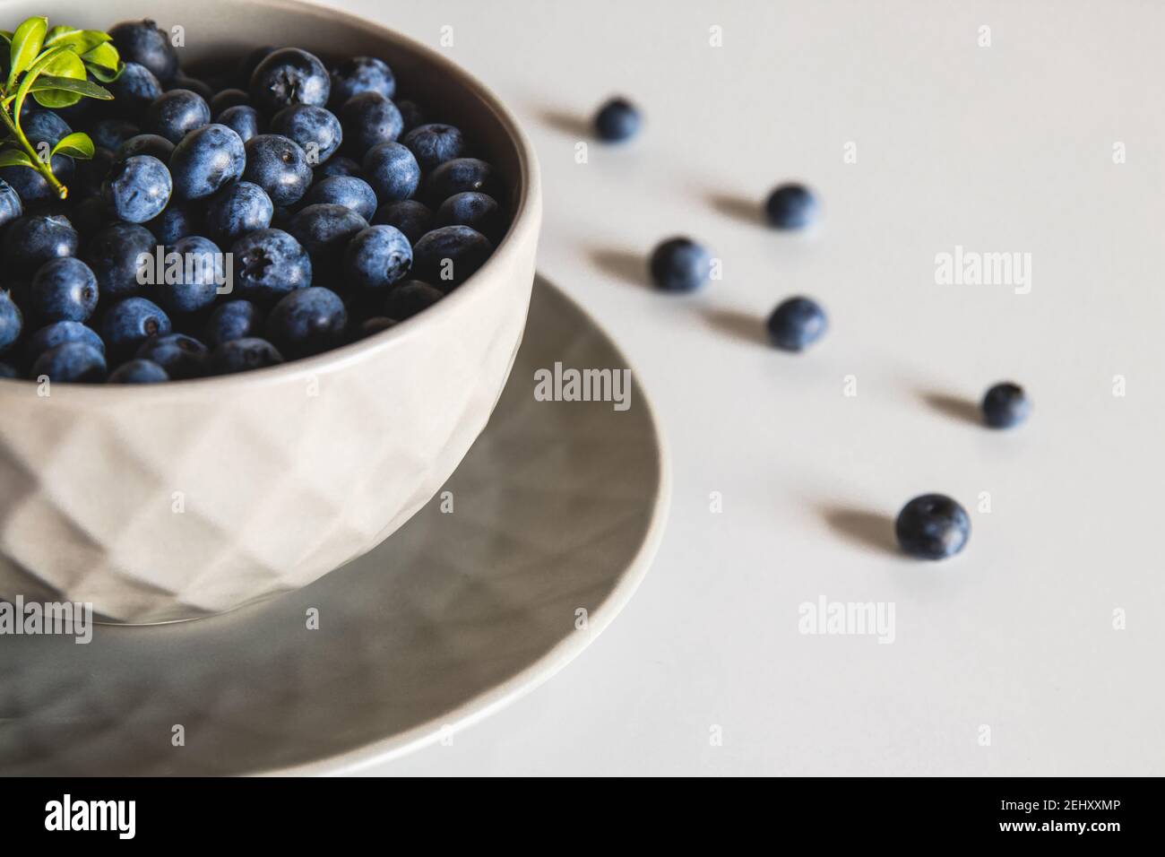 Blueberries in bowl isolated hi-res stock photography and images - Alamy