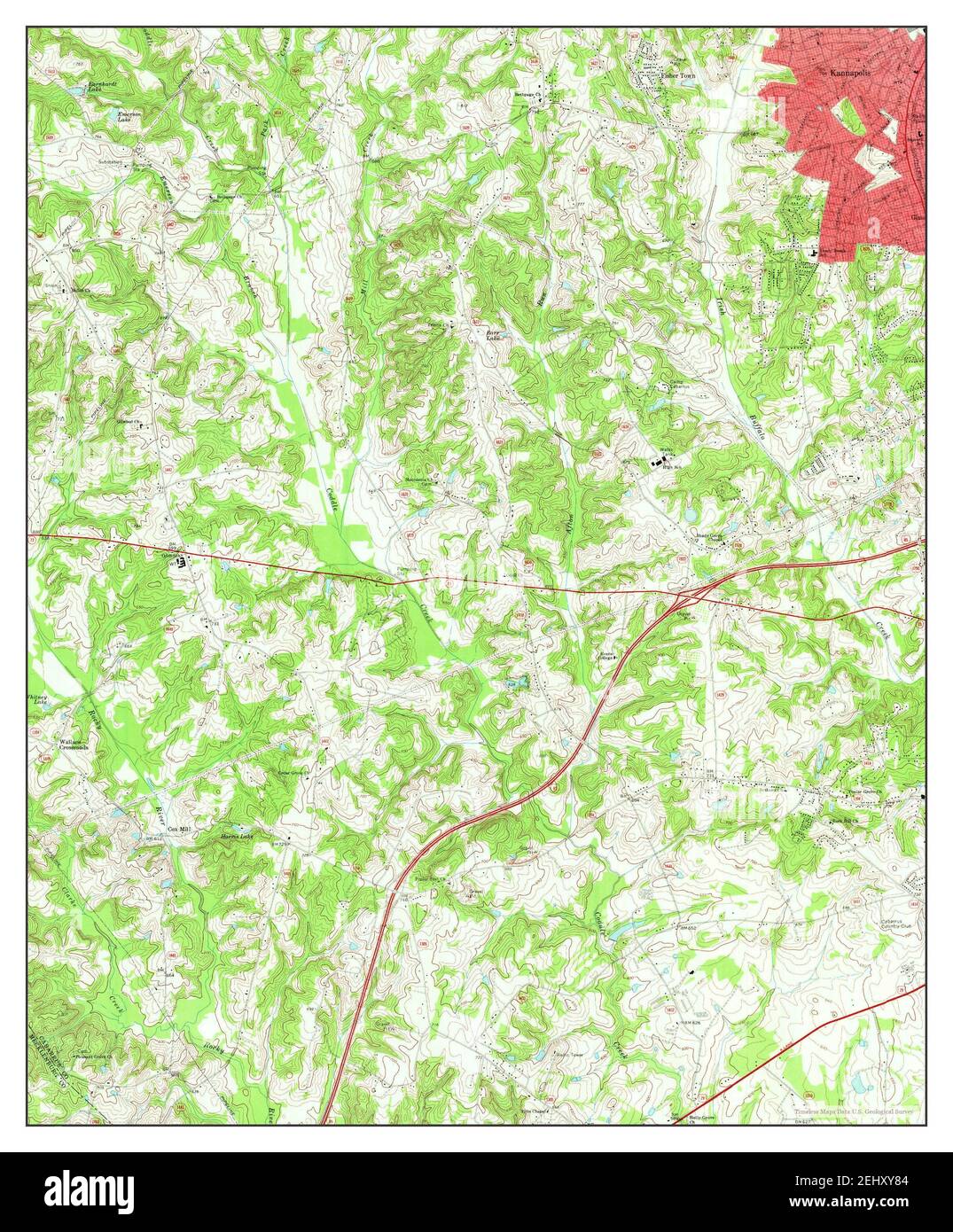 Map of kannapolis Cut Out Stock Images & Pictures - Alamy