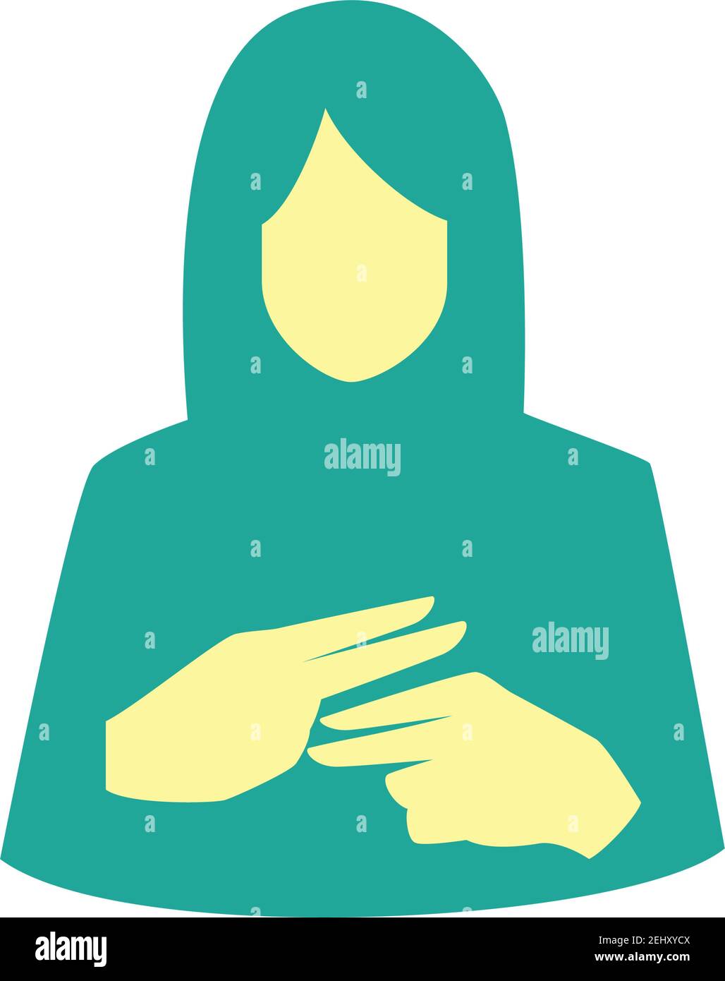 Sign Language Interpreter Logo Vector Illustration Stock Vector Image