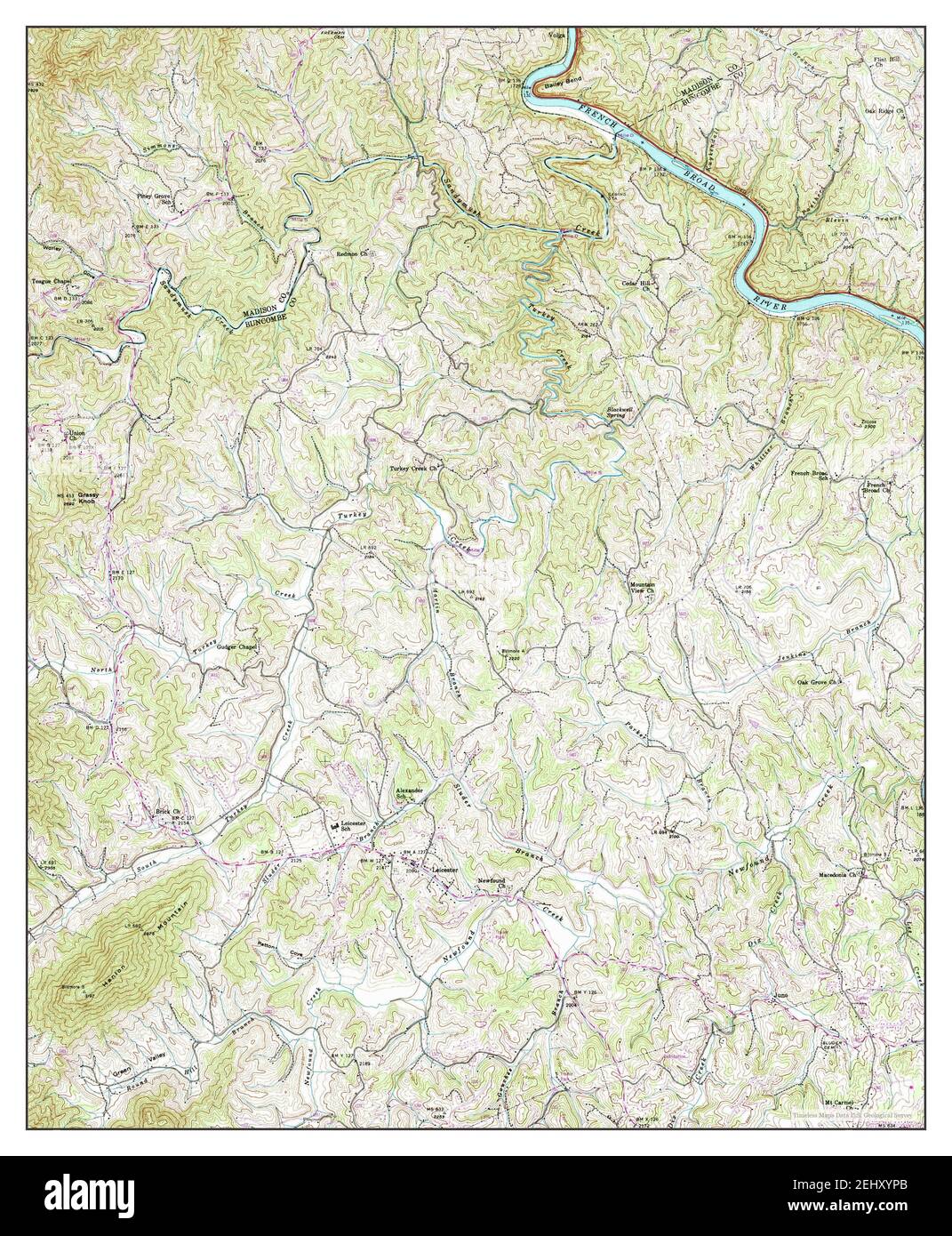 Leicester county map hi-res stock photography and images - Alamy