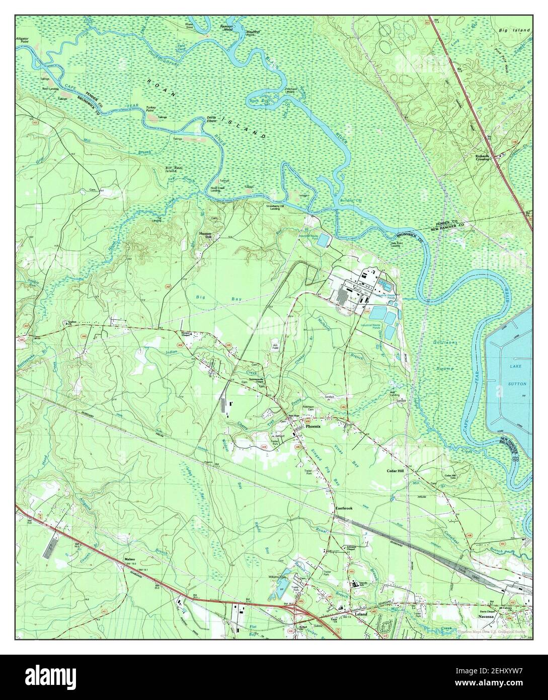 Leland map hi-res stock photography and images - Alamy