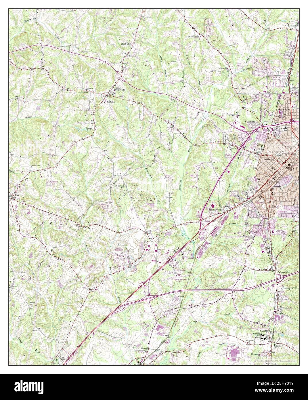 Lexington Nc Map 1917 Landowners Map Of Iredell County, N.C. By N.R.