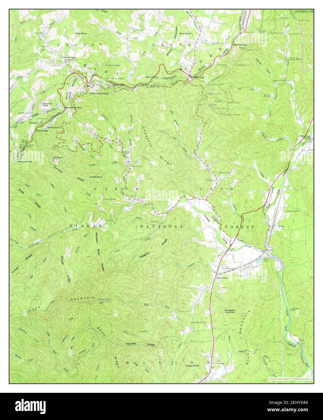 Map of little switzerland Cut Out Stock Images & Pictures - Alamy