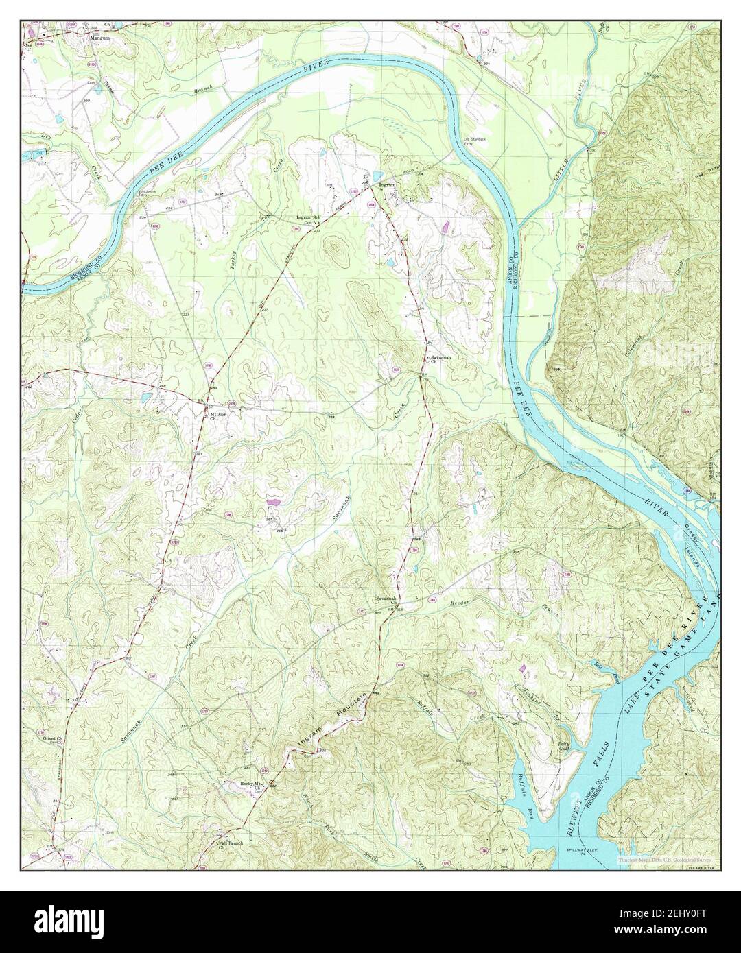 Map of mangum hi-res stock photography and images - Alamy