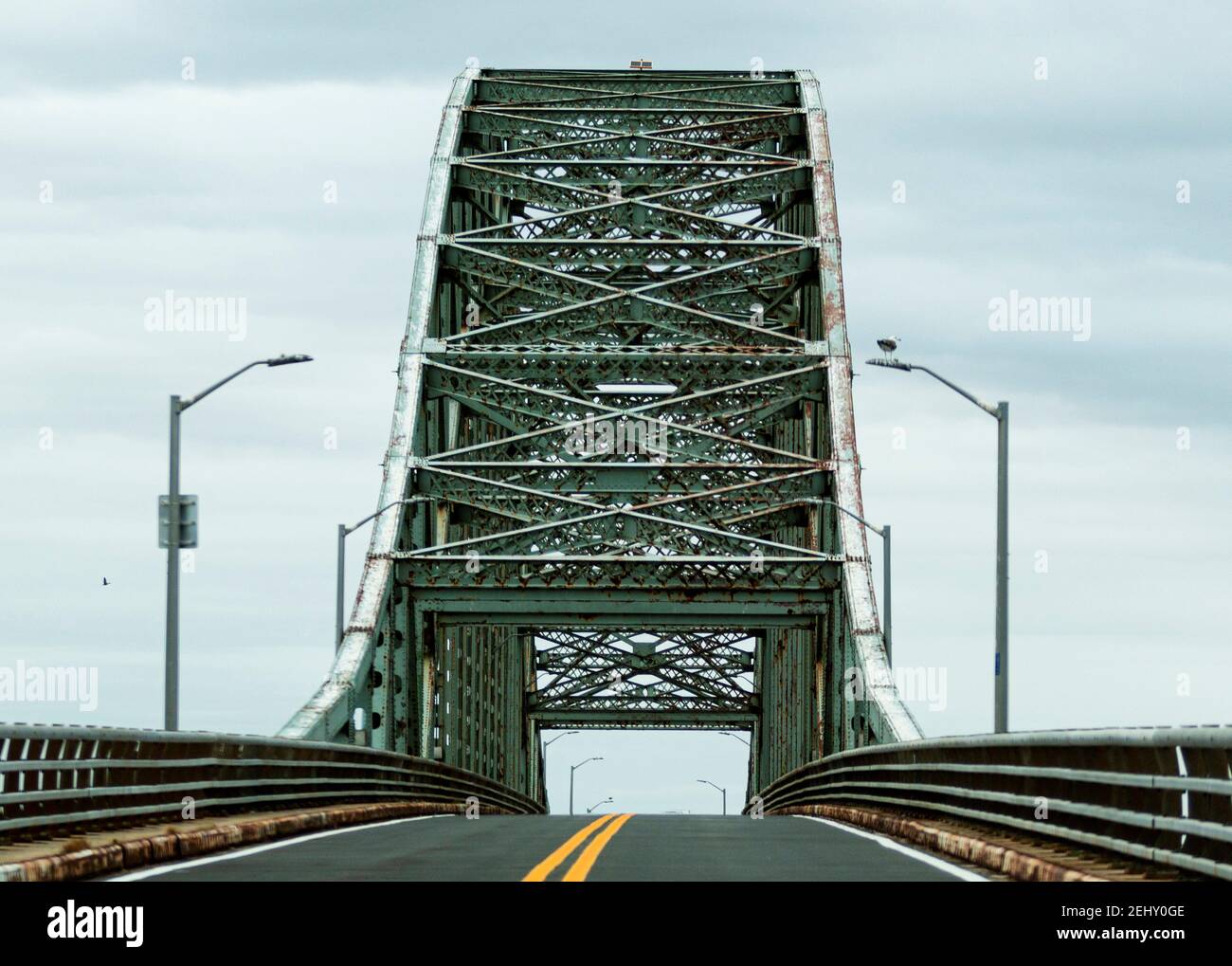 Driving up the Robert Moses bridge heading north from Fire Island ...