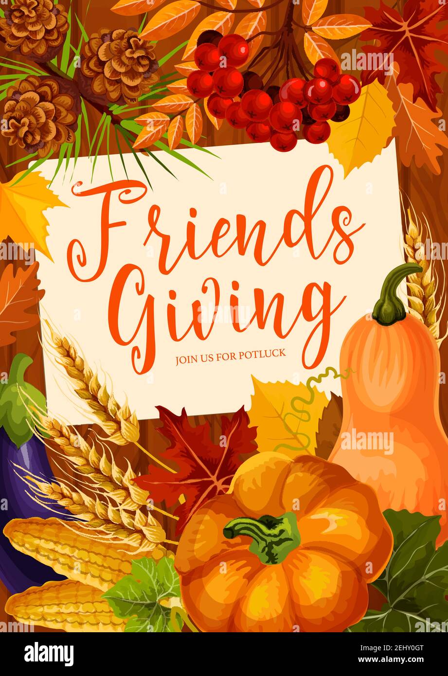 Happy friendsgiving day hi-res stock photography and images - Alamy