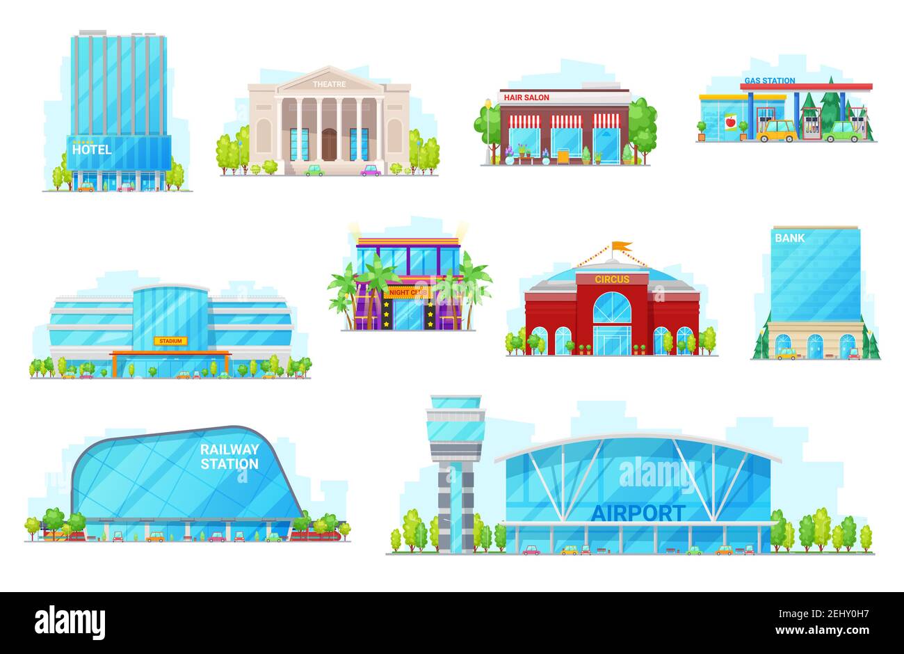 Government building night in Stock Vector Images - Alamy