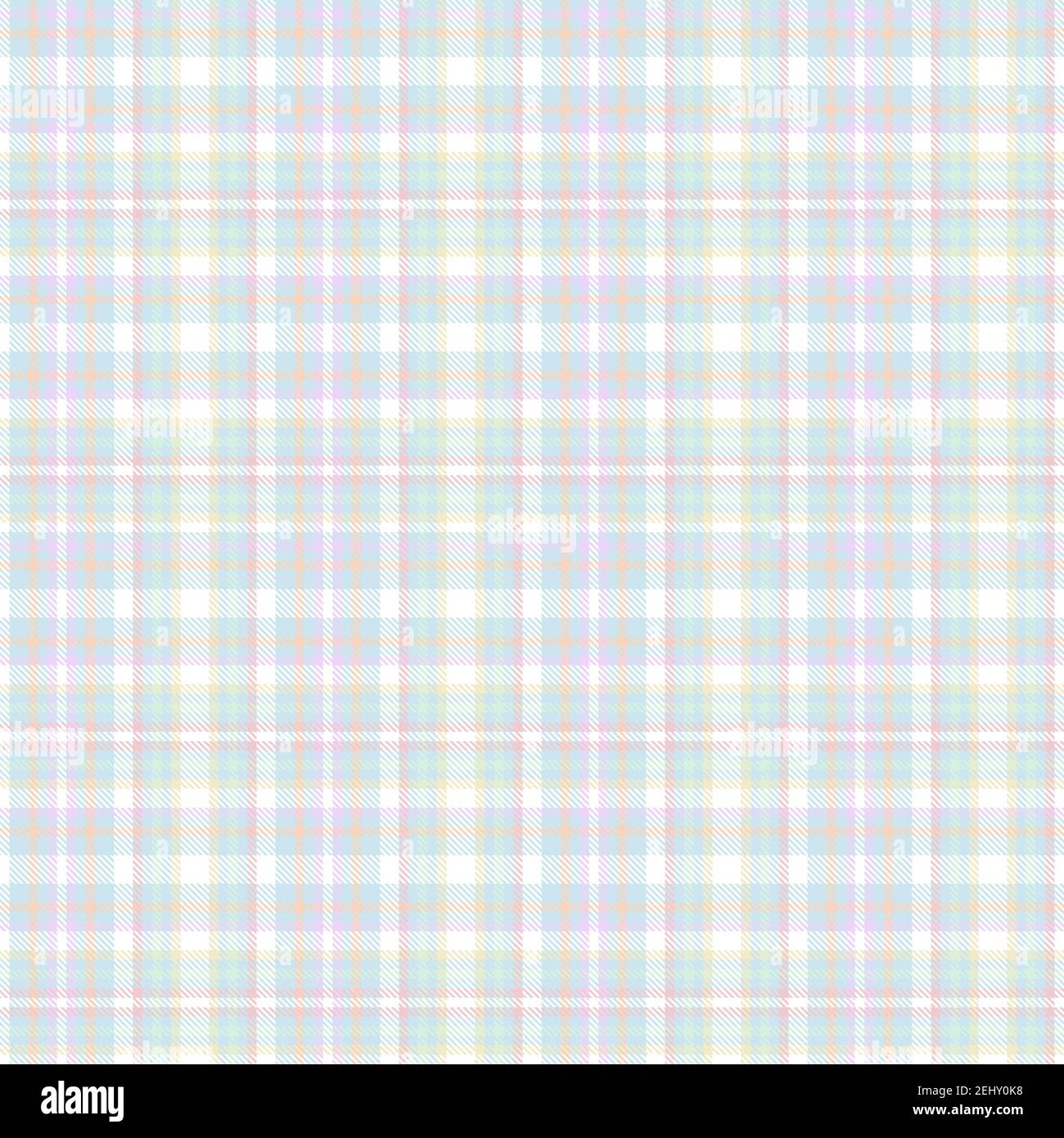 Rainbow Pastel Plaid seamless pattern for fashion textiles and graphics ...