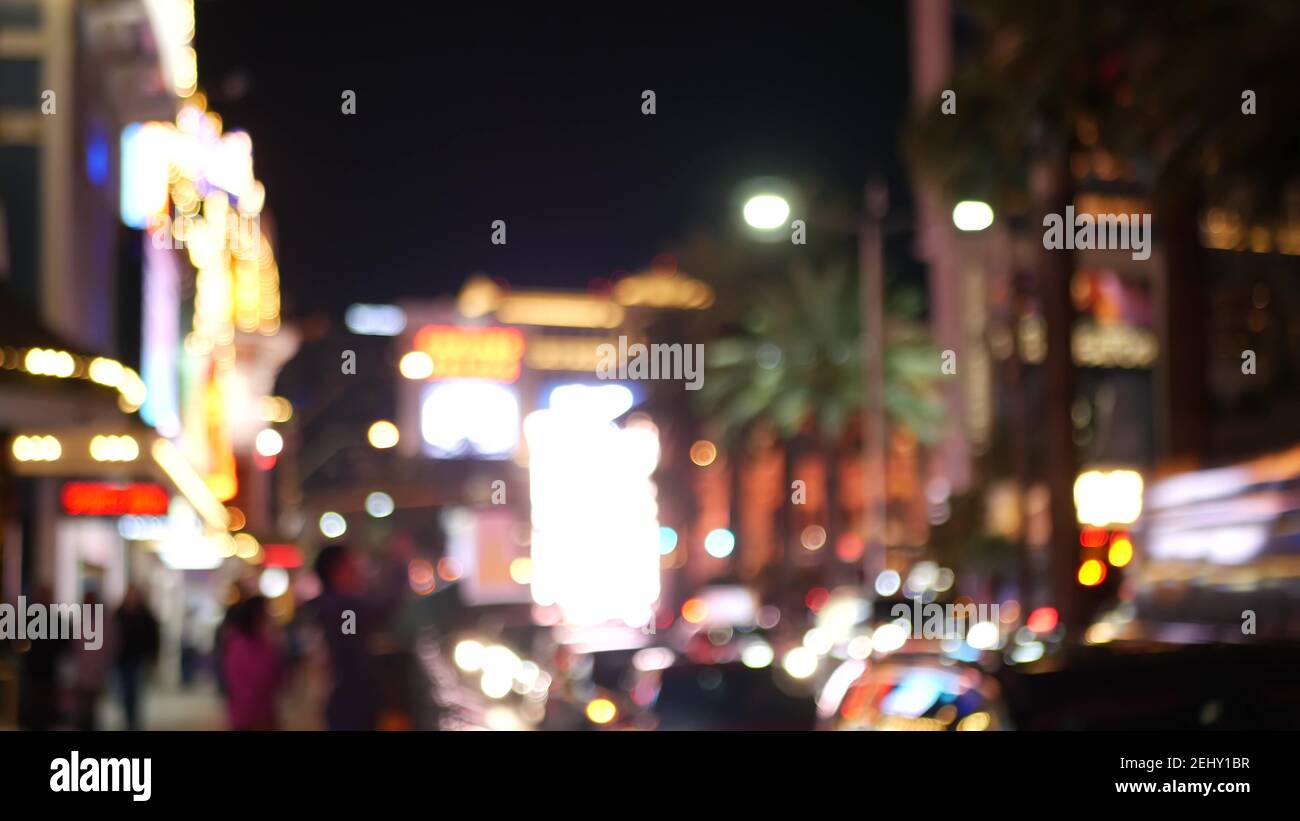 Vegas strip night driving hi-res stock photography and images - Alamy