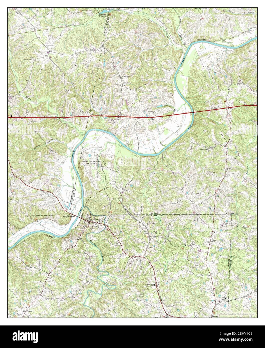 Milton, North Carolina, map 1968, 1:24000, United States of America by ...
