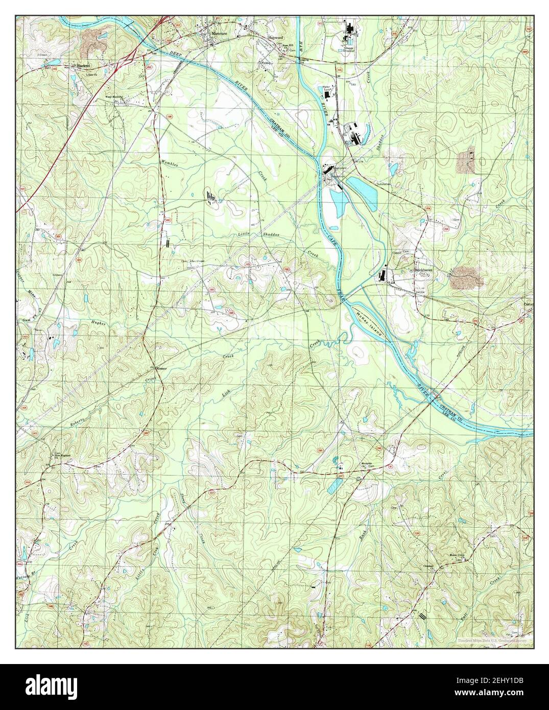 Moncure, North Carolina, map 1993, 1:24000, United States of America by ...