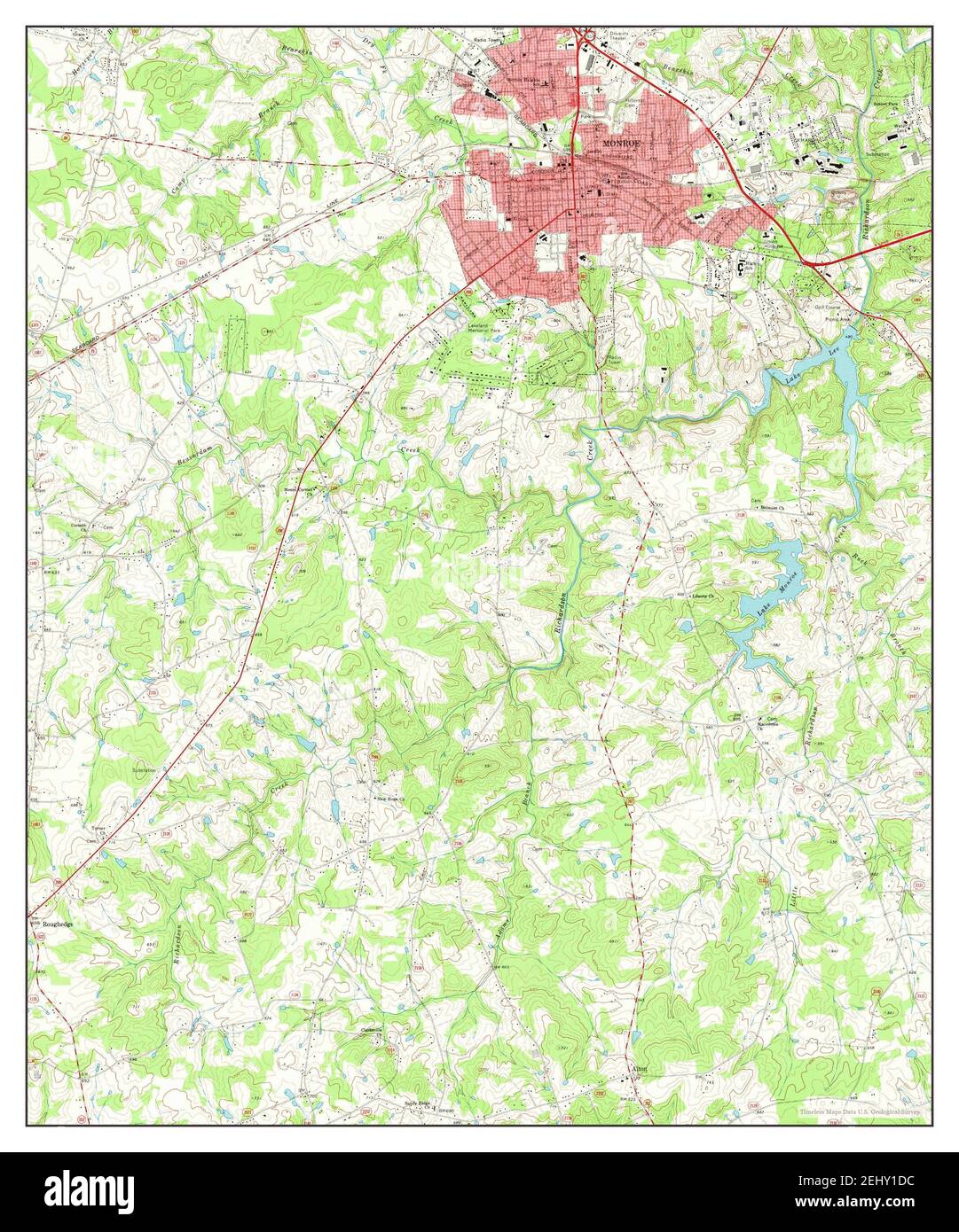 Monroe, North Carolina, map 1971, 1:24000, United States of America by ...