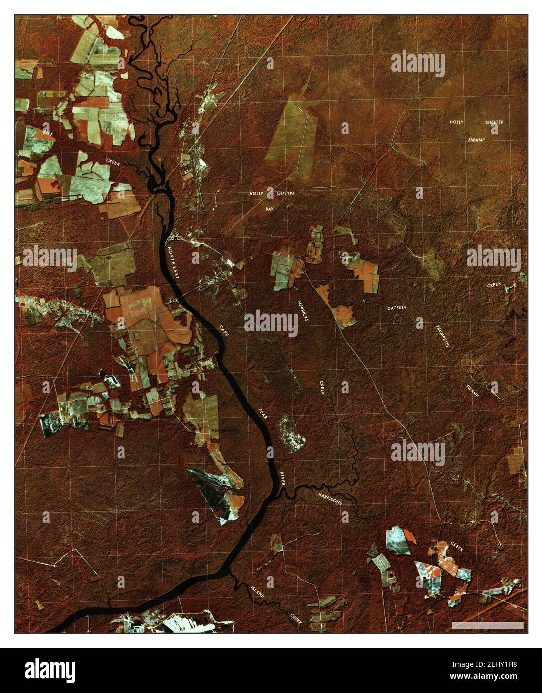 Vintage map of north carolina Cut Out Stock Images & Pictures - Alamy