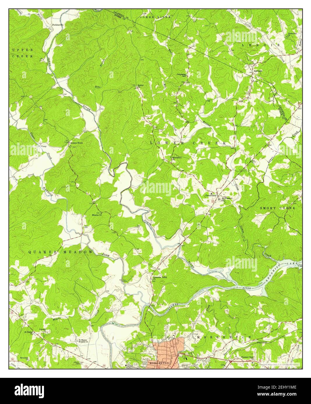Morganton map Cut Out Stock Images & Pictures - Alamy