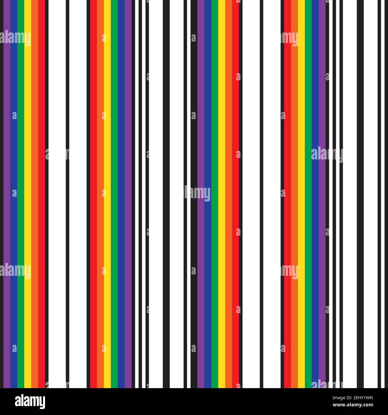 Rainbow vertical striped seamless pattern background suitable for ...