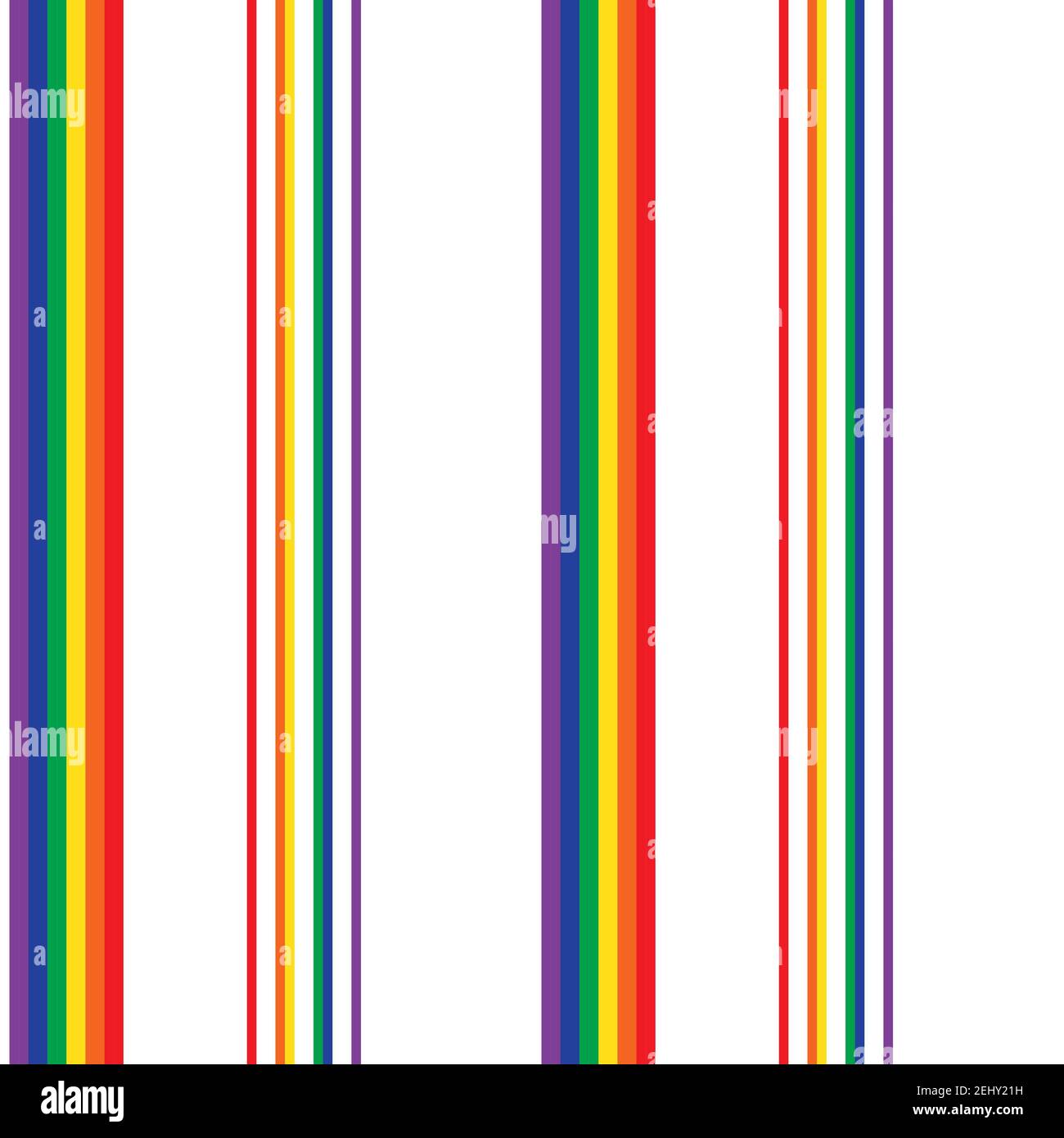 Rainbow vertical striped seamless pattern background suitable for ...