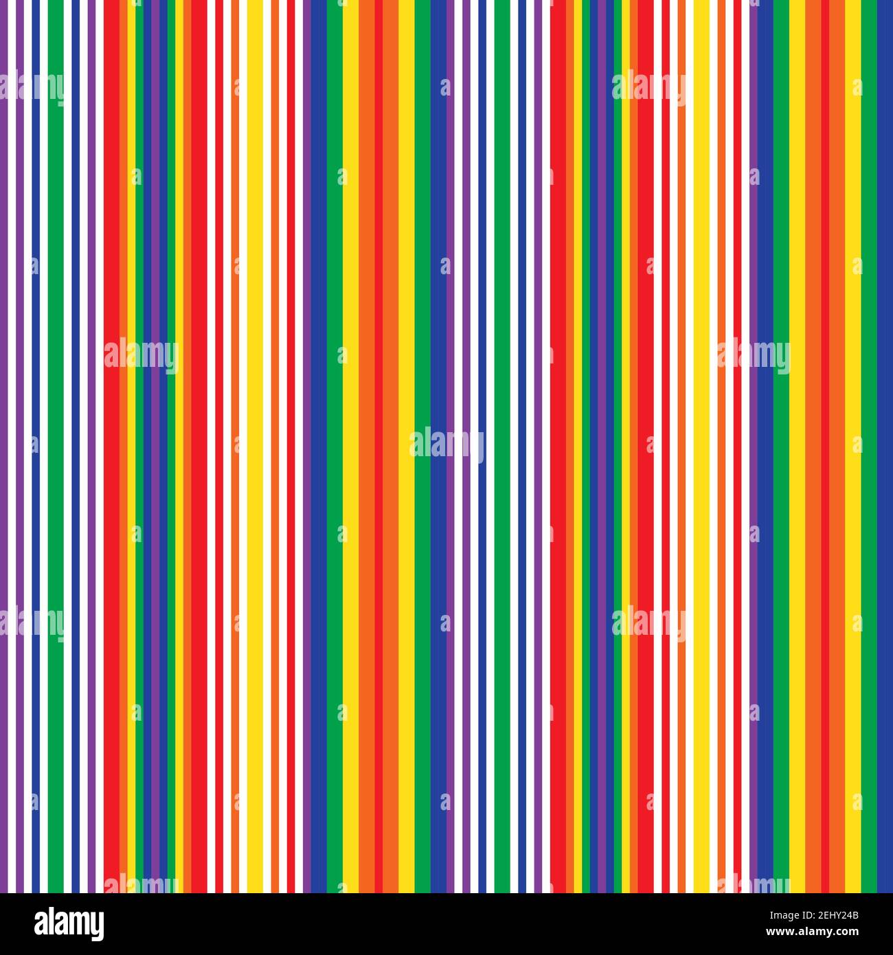 Rainbow vertical striped seamless pattern background suitable for ...