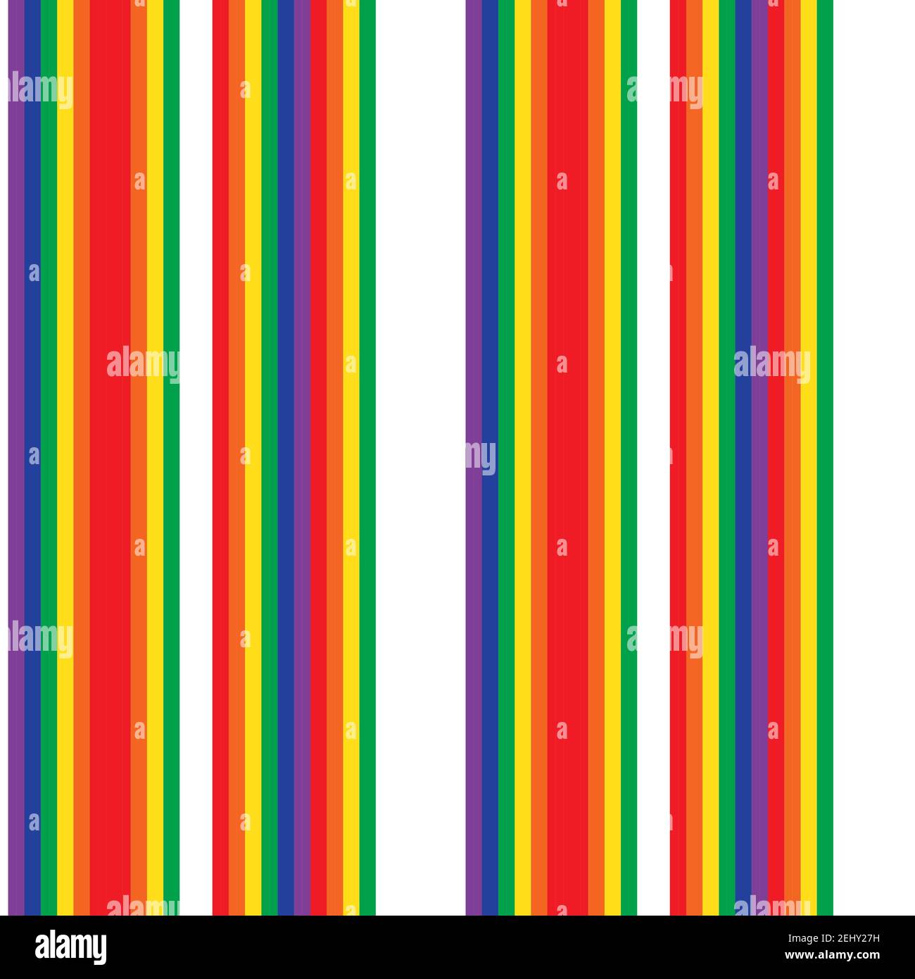 Rainbow vertical striped seamless pattern background suitable for ...