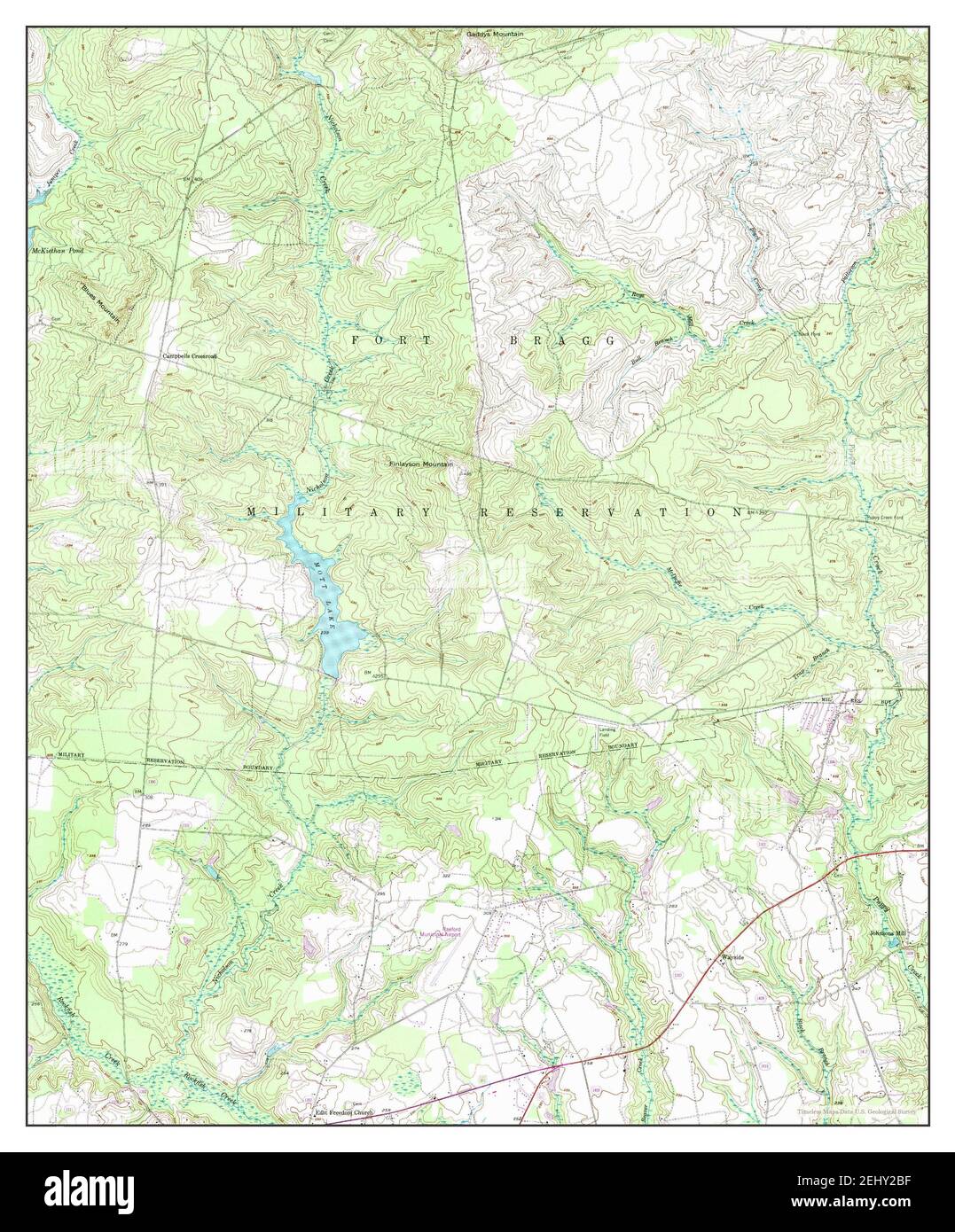 Nicholson Creek, North Carolina, map 1948, 1:24000, United States of ...