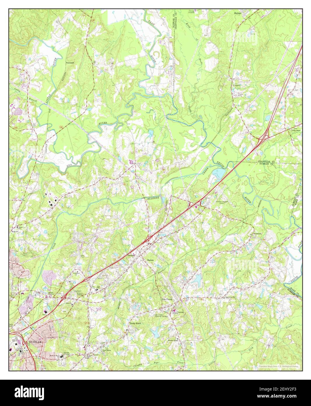 County durham antique county map Cut Out Stock Images & Pictures - Alamy