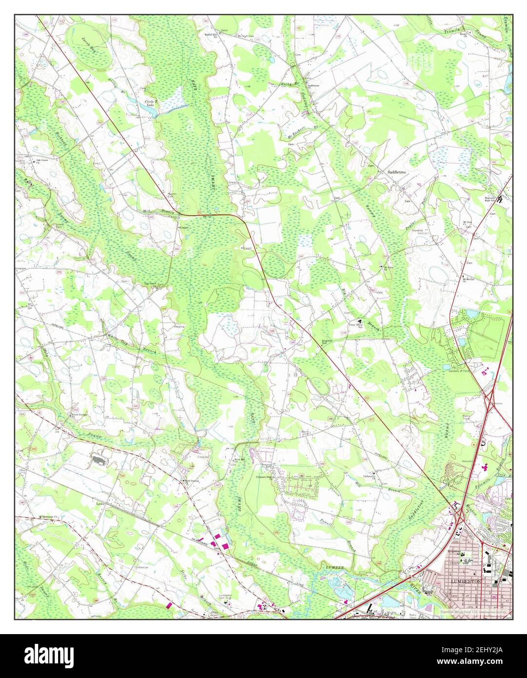 Map of lumberton hi-res stock photography and images - Alamy